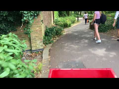 Cycling on a shared use path