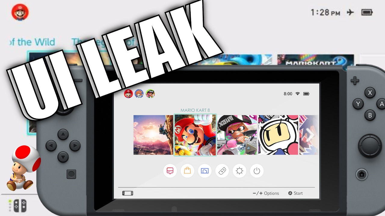 Nintendo Switch Home Screen + UI + OS Leak - Simplistic, Beautiful, Amazing!