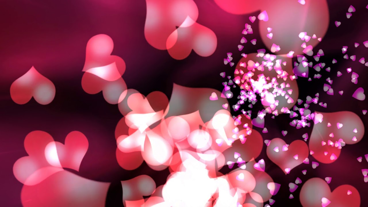 Flying Red Hearts - Wedding Background Video For After Effects 2018