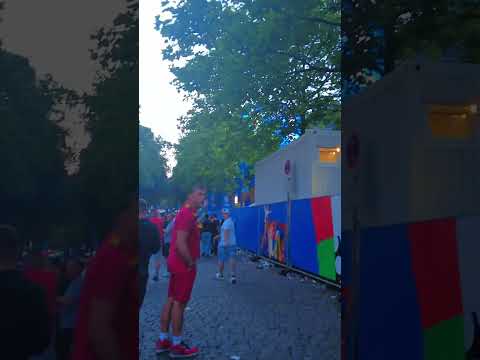 Belgium wins against Romania Match Fan Zone Cologne #Europe #Travel