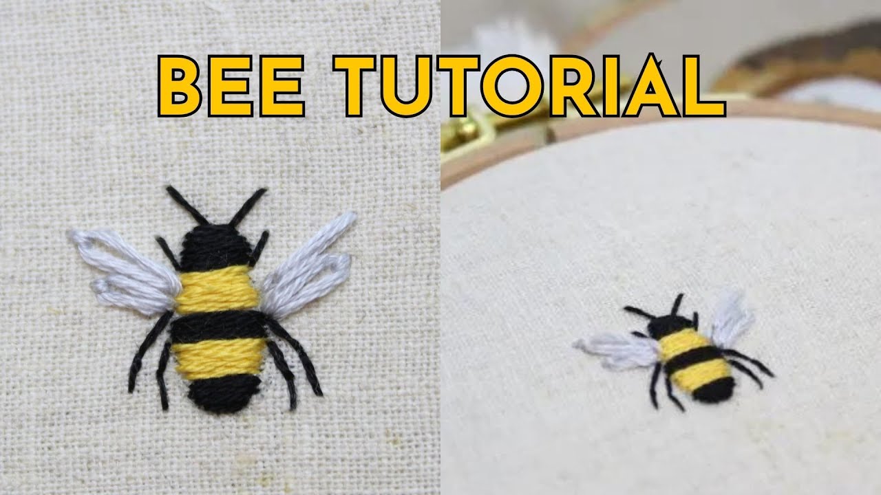 How To Embroider A Simple Bee