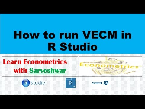 How to run Vector Error Correction Model in R Studio