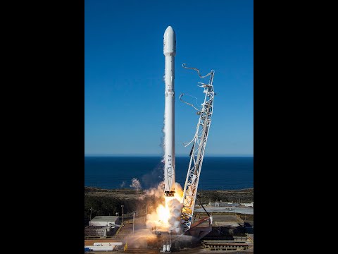 Spacex Falcon 9 Launch Viewed From Daytona Beach