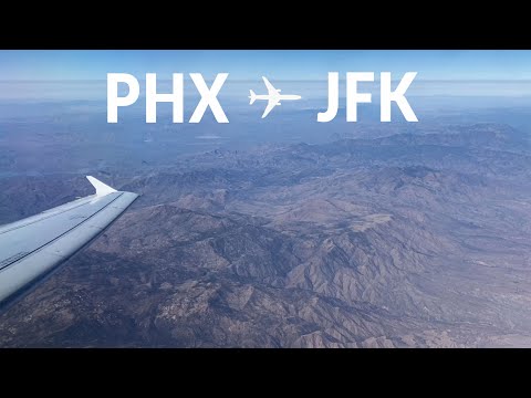 Flight From Phoenix Sky Harbor Arizona (PHX) to New York JFK Airport JetBlue Airlines Airbus A320