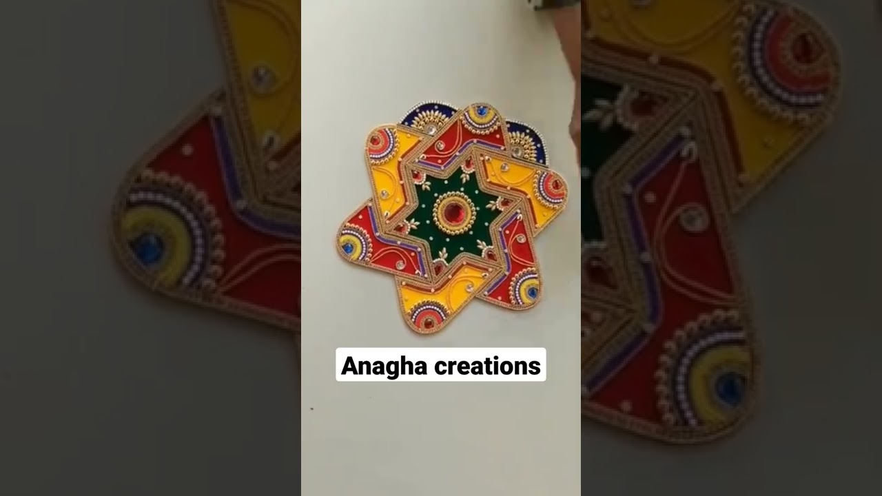 Acrylic rangolis Size : 19