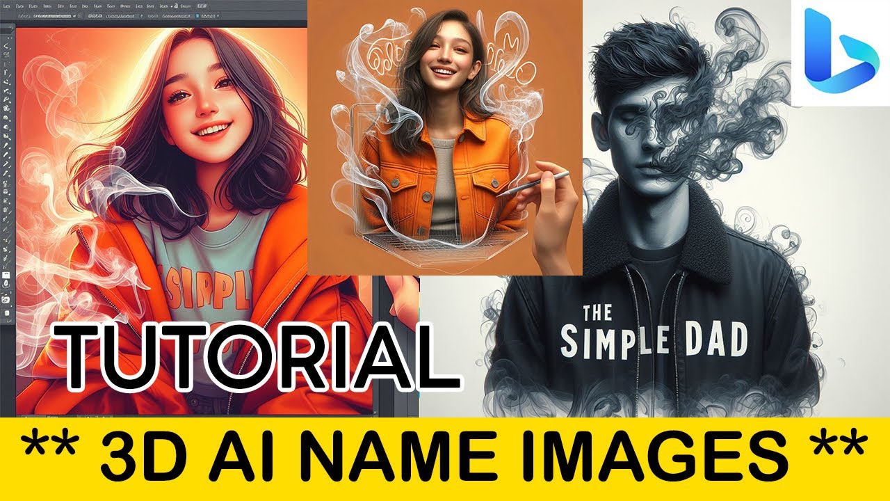 How To Create Trending Creative 3D Ai Name Images | Microsoft Bing Image Creator Prompt 2024