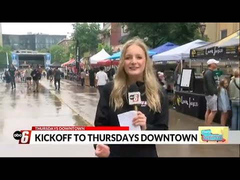 ABC 6 News anchor Carly Berglund goes live from Rochester's first Thursdays Downtown of the year!