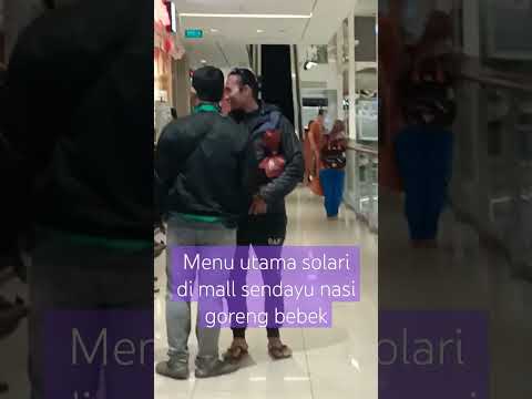 menu utama Solaria di mall sendayu. nasi goreng bebek