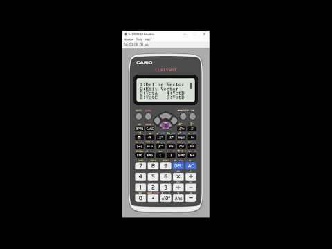 fx-991EX Classwiz :Vector Calculations with Scientific Calculator