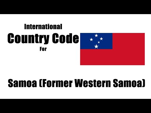What is American Samoa Country Code? Samoa Telephone Area Code