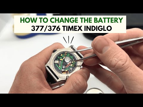 377 376 Timex Indiglo Battery Replacement | 377 Battery Equivalent & Replacement Tutorial DIY