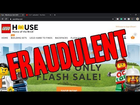 Fraudulent LEGO Website... It looks pretty good tho!
