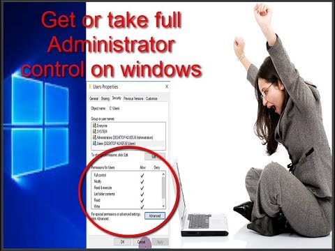 How to fix or upgrade user permission to take full control on windows 10 | windows 7