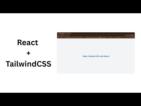 How to Create a React Project Using Tailwind CSS in 8 minutes | React + Tailwind Beginner Tutorial