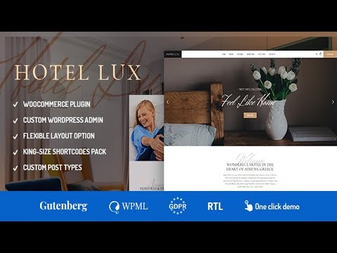 Hotel Lux - Resort & SPA WordPress Theme Free Download