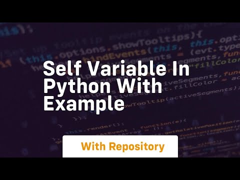 self variable in python with example