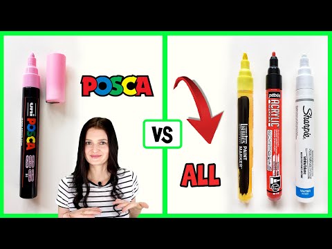 BEST PAINT MARKERS 🎨 Posca Pens vs Sharpie vs Liquitex vs Pebeo
