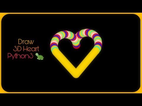 Draw 3D Heart | Python