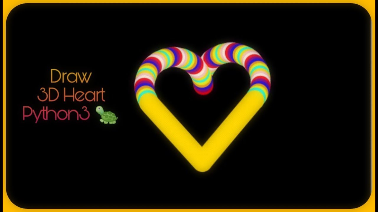 Draw 3D Heart | Python