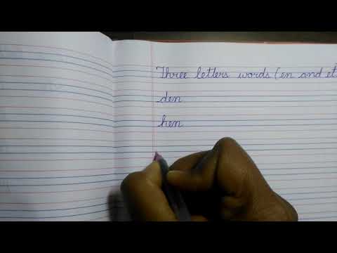 Three letters words ending from en and et