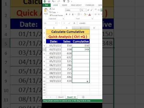 running total in excel |cumulative sum in excel