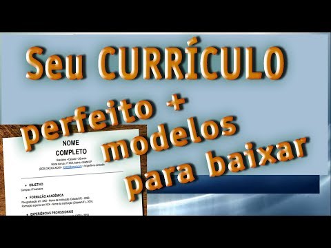 preencher curriculo no word 2019/ 2020 como fazer um curriculum vitae ~ Como fazer um bom currículo