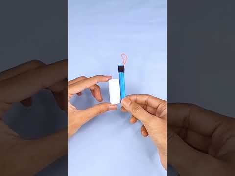 Powerful Finger Gun With Paper And Rubber Band #shorts