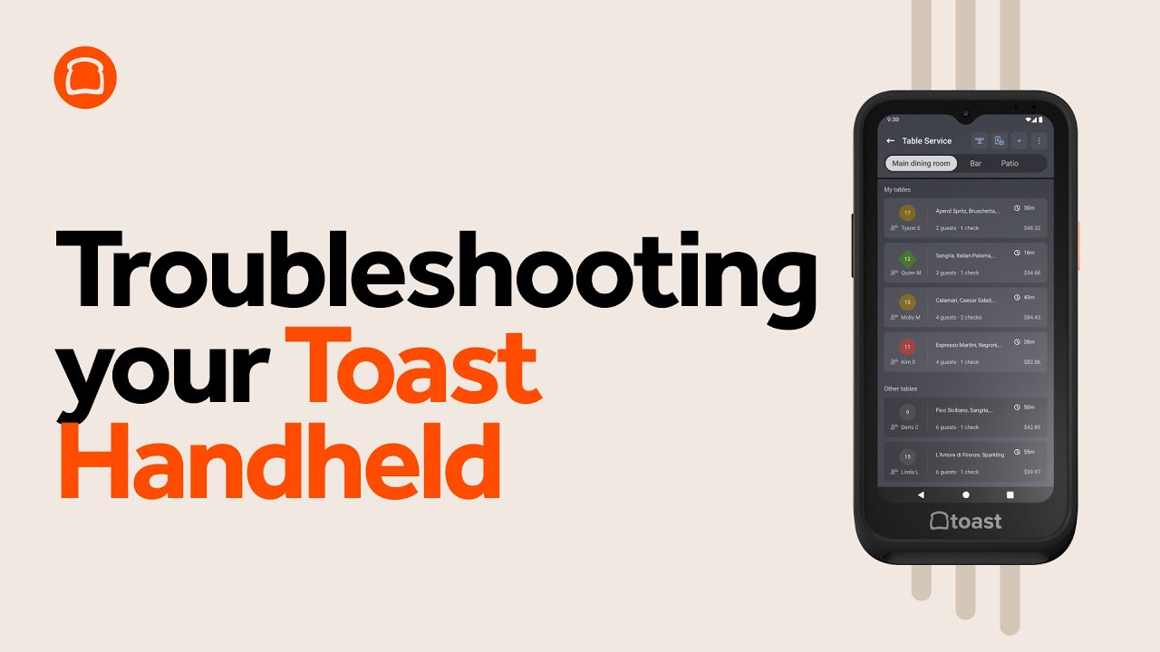 Troubleshooting Your Toast Handheld