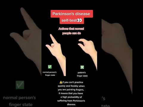 Parkinson's disease self-test.