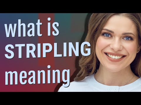 Stripling | meaning of Stripling