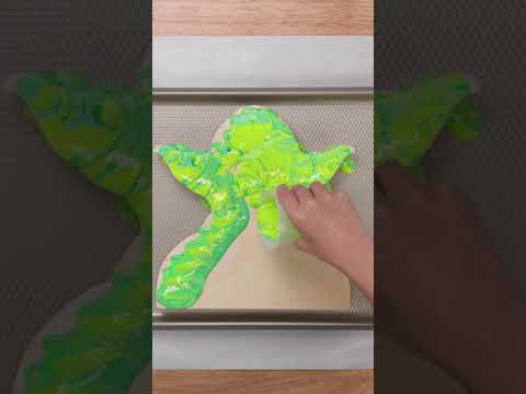 DIY Paint Poured Fandom Art