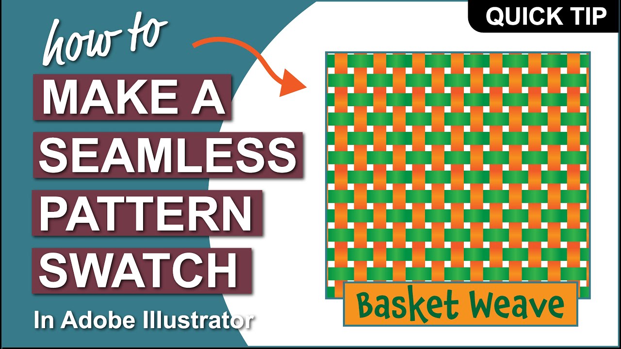 How To Make a Basket Weave Seamless Pattern Swatch in Adobe Illustrator