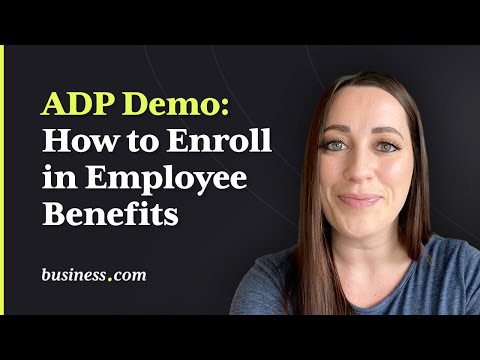 ADP TotalSource Demo: How to Enroll in Employee Benefits
