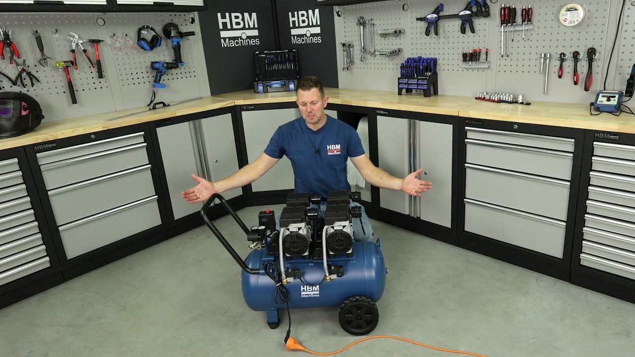 HBM Low Noise compressor 50 liter | HBM Machines