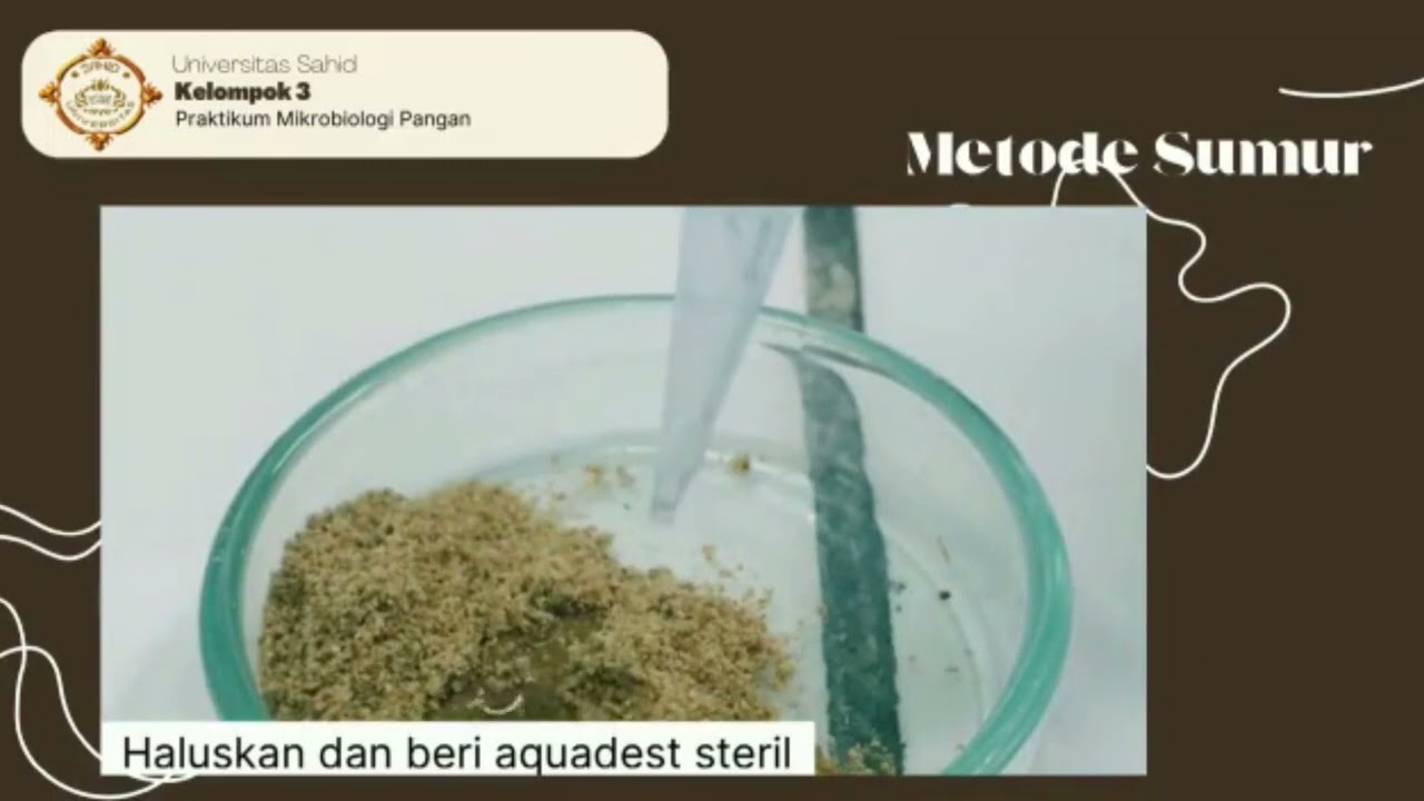 Kelompok 3 Prak. Mikrobiologi Pangan - Uji Efektivitas Antimikroba (Jahe segar & jahe bubuk)