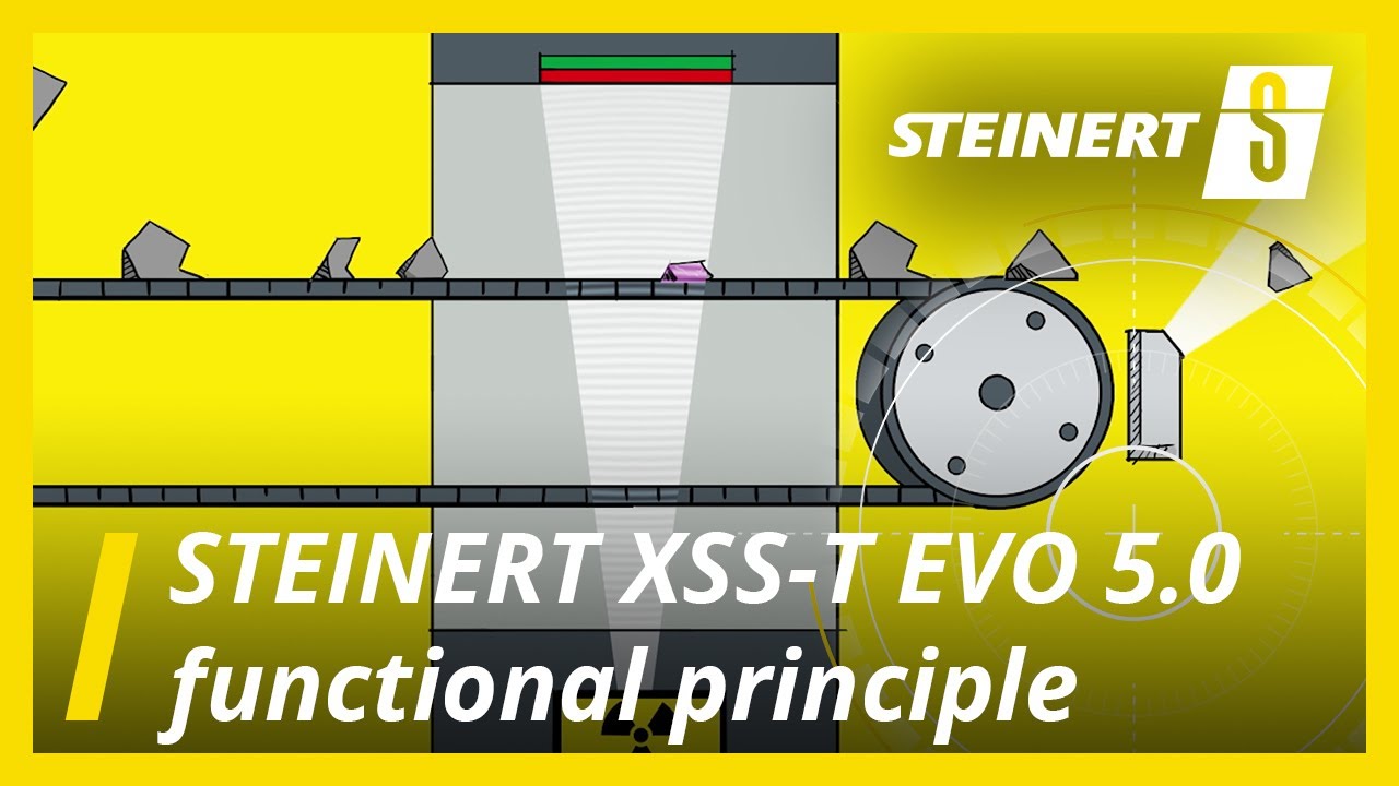 X-ray transmission sorting system - Functional principle STEINERT XSS-T EVO 5.0