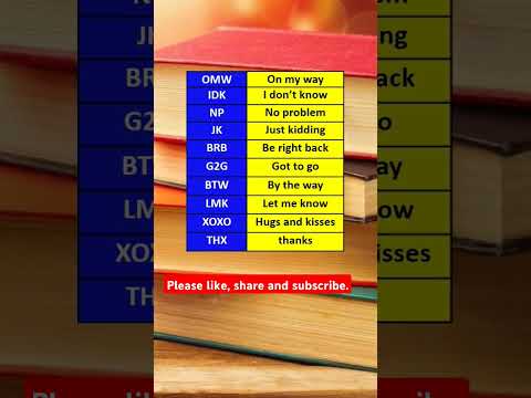 Popular Internet Slang Words #english #vocabulary #shortsfeed