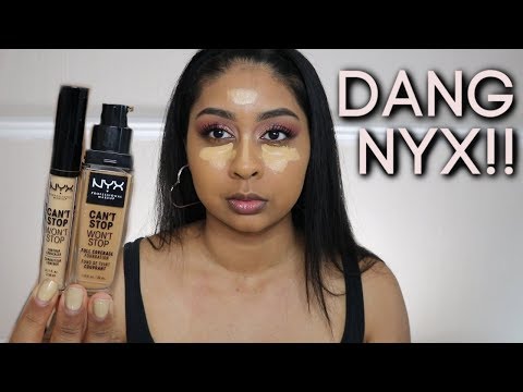 WOW NYX ... New Can't Stop Won't Stop Concealer & Powder Review