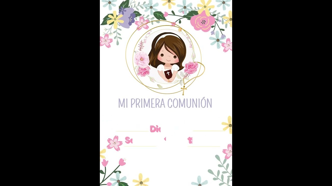 invitación Mi primera comunión