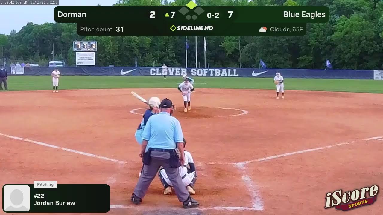 Dorman vs Clover High School Softball (2026.05.11)