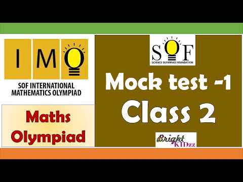 IMO Mock test- 1Class 2 || Olympiad exam for Class 2 || IMO maths olympiad Class 2 || Bright Kidzz