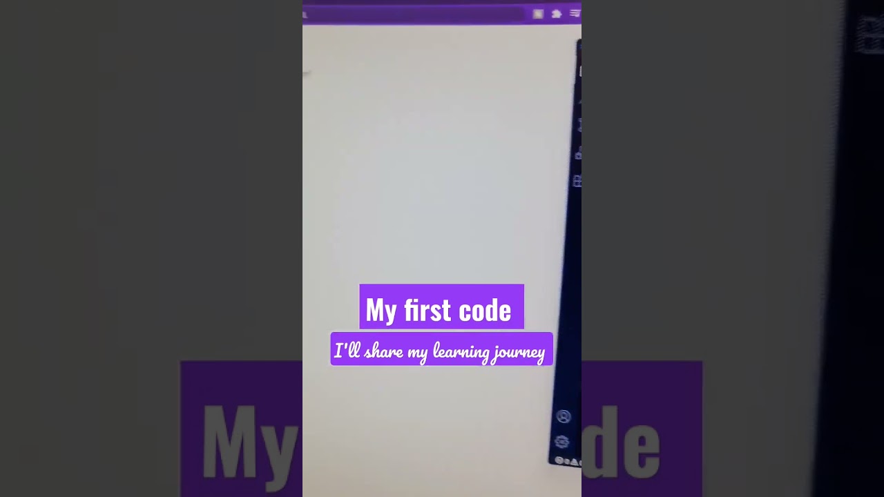 Hello, World! 👋 The start of my coding journey. #shorts #coding