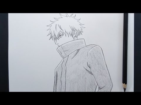 How To Draw Gojo Satoru Step By Step || Jujutsu Kaisen Anime Drawing Tutorial