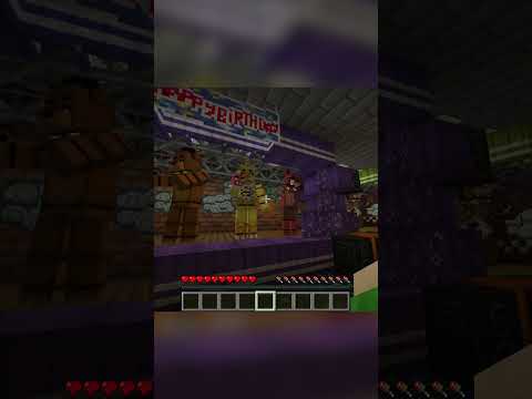 FNaF 1 Minecraft Pizzeria Management Wanted Mod #fnaf #minecraft #fivenightsatfreddies