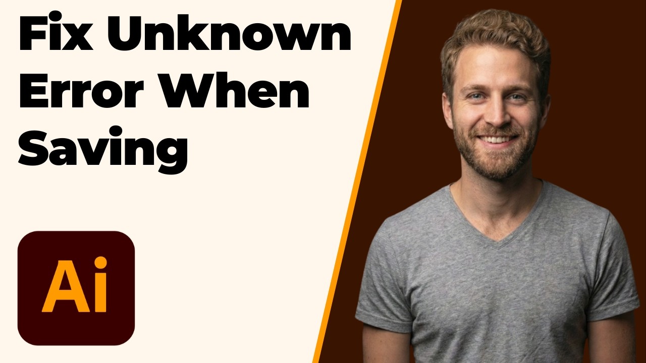How To Fix Adobe Illustrator Unknown Error When Saving (2026 Easy Guide)