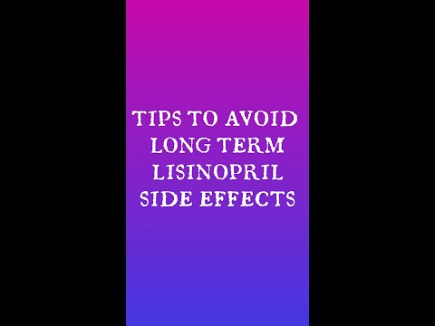 Lisinopril long term side effects | MUST KNOW tips to avoid side effects!