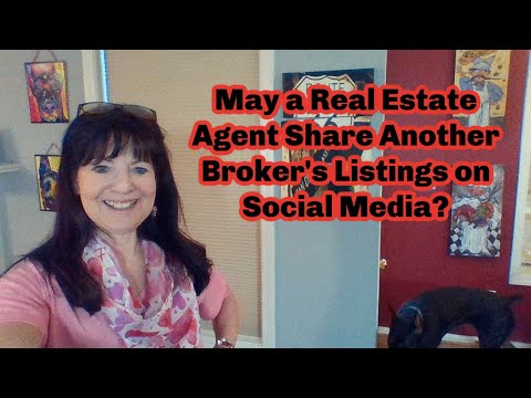 May a Real Estate Agent Share Another Broker's Listings on Social Media?