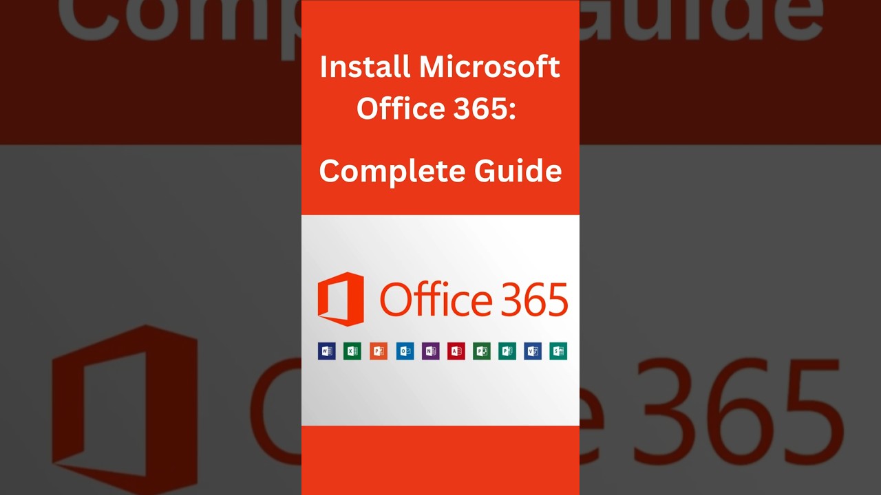 Microsoft Office 365 Installation Tutorial 🔧 | Step-by-Step Guide