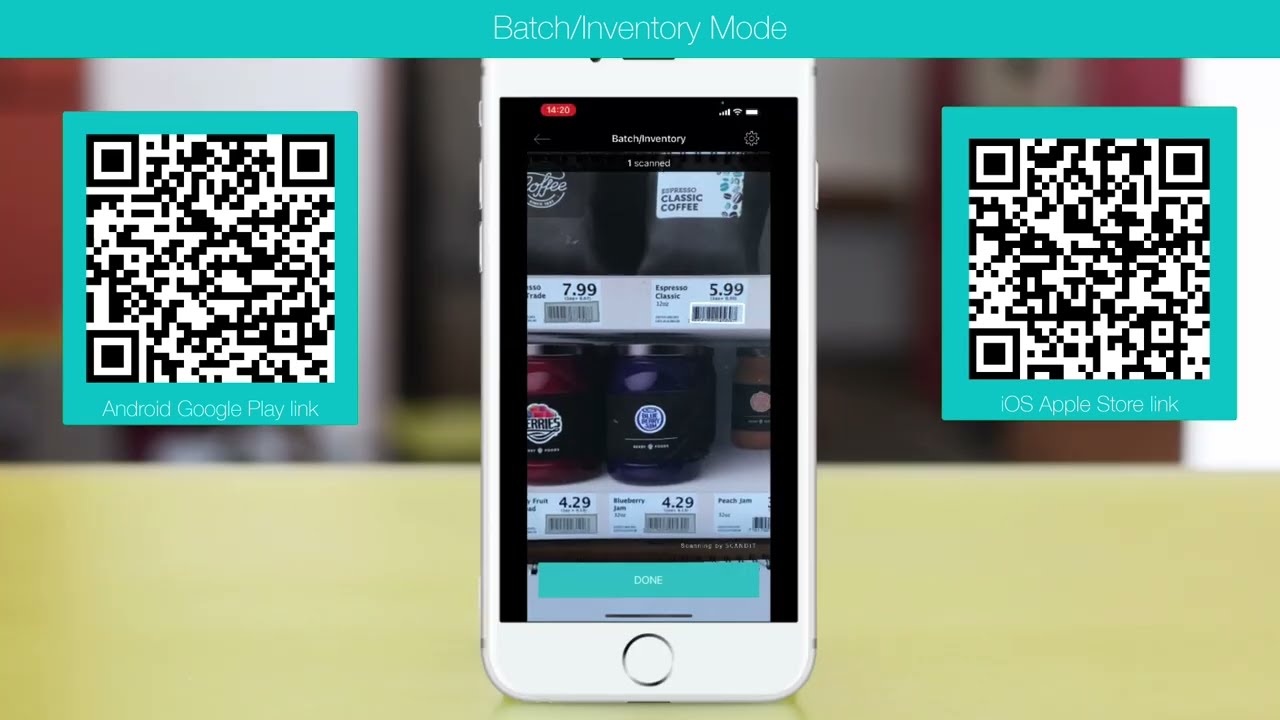 Multiple Barcode scanning on smartphones with Batch/Inventory mode of Scandit SDK