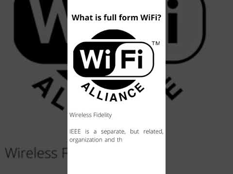 What is full form WiFi?